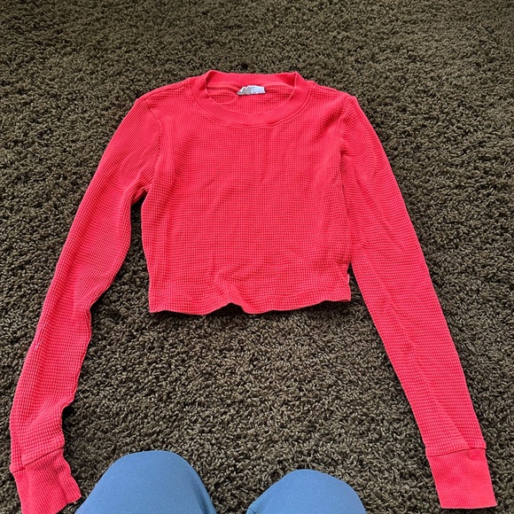TNA | Tops | Tna Vibrant Red Ribbed Top | Poshmark